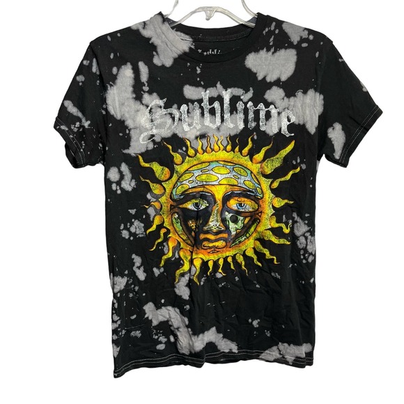 Sublime | Shirts | Sublime Shirt Mens Small Black Tie Dye Graphic Crew ...